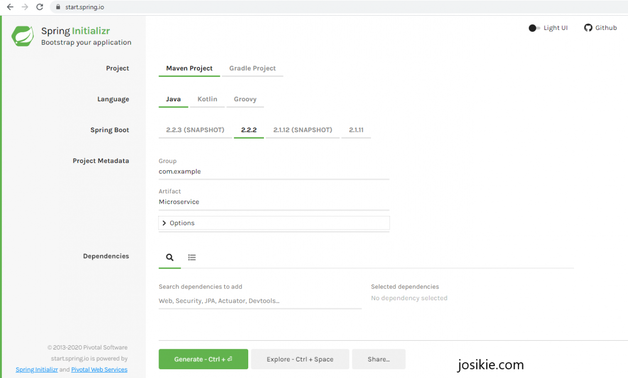 Tutorial Sederhana Microservice Menggunakan Spring Boot - Josi Kie