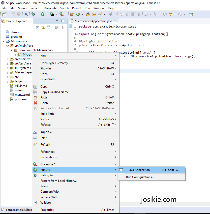 Tutorial Sederhana Microservice Menggunakan Spring Boot - Josi Kie